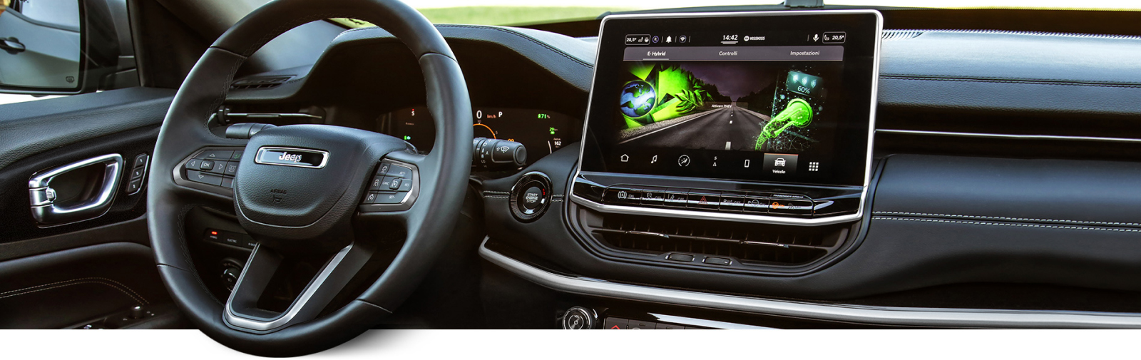 Interior - Fotos e detalhes | Novo Jeep® Compass 4xe | Jeep®